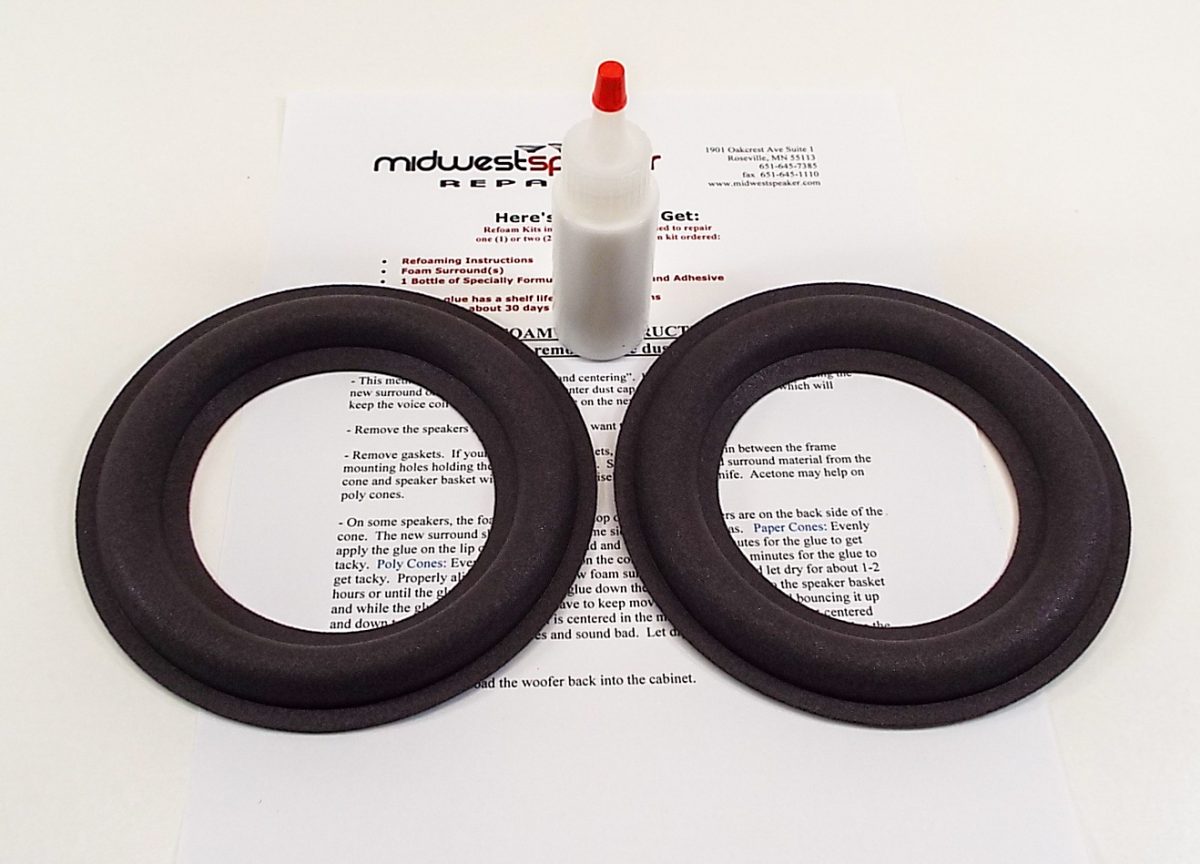 Bose Panaray 5.5 inch Refoam Kit (F5-7) | Midwest Speaker Repair
